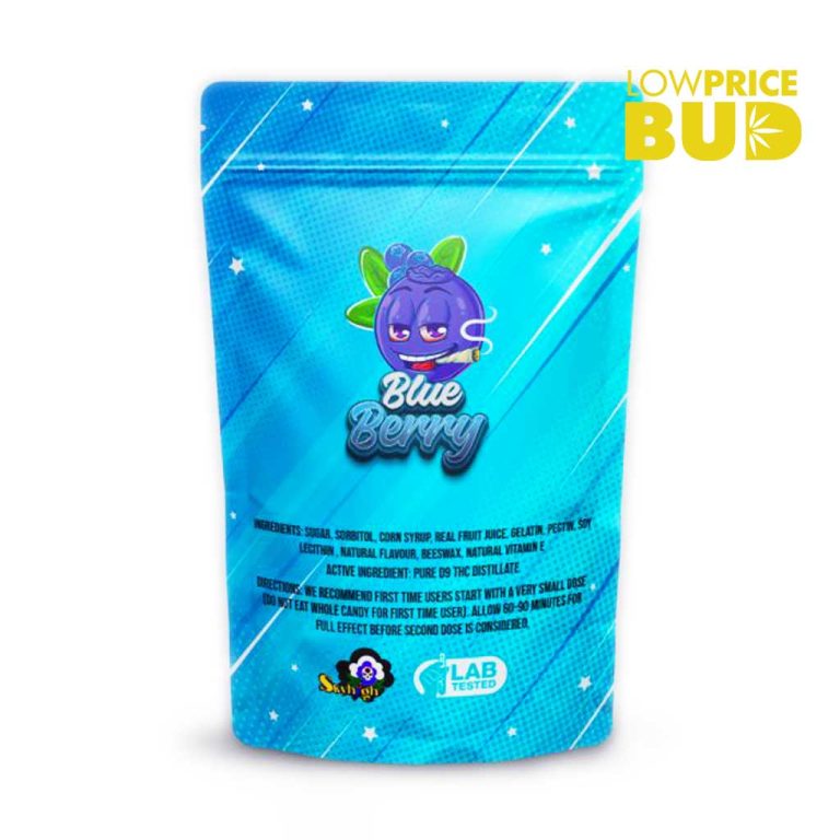 Sky High Edibles - Blueberry Gummy 600mg THC - Low Price Bud