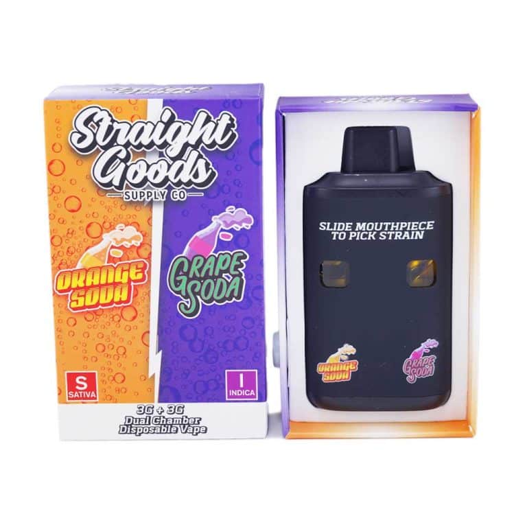 Straight Goods - Dual Chamber Vape - Orange Soda + Grape Soda (3G + 3G ...