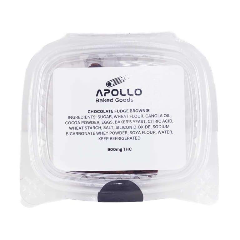 Apollo Baked Goods - Chocolate Fudge Brownie - 900mg THC - Low Price Bud
