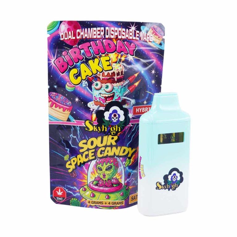 Sky High Extract - Dual Chamber Vape - Birthday Cake (Hybrid) + Sour ...